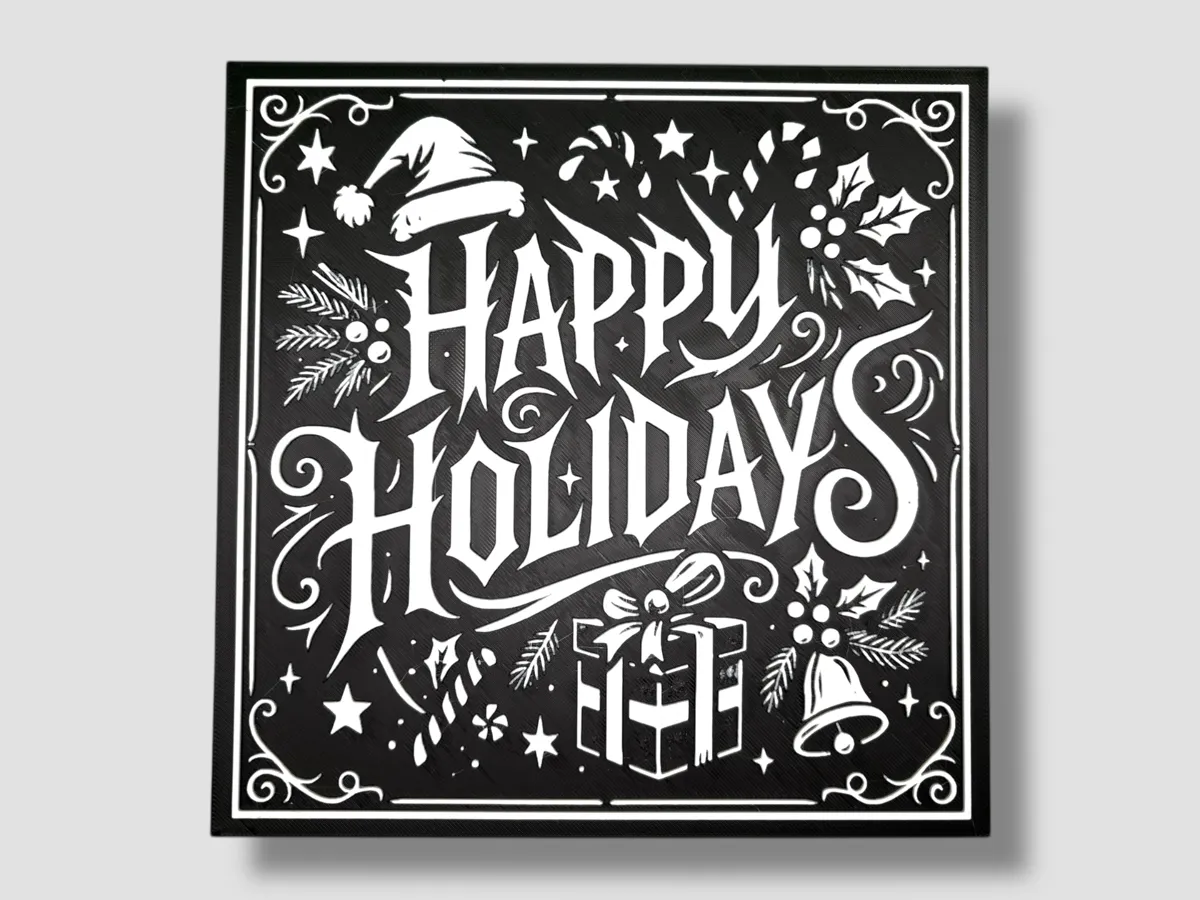 Happy Metal Holidays by Manic 3D Prints MakerWorld: Download Free 3D Models