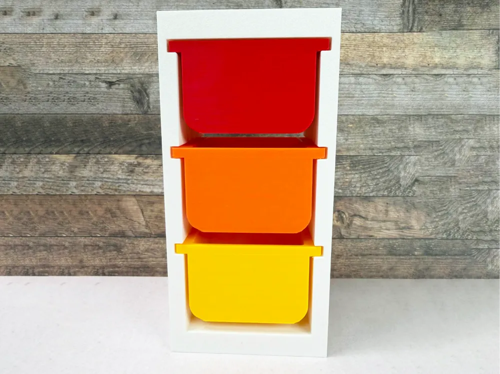 Mini Ikea Trofast (Book Nook) - Free 3D Print Model - MakerWorld