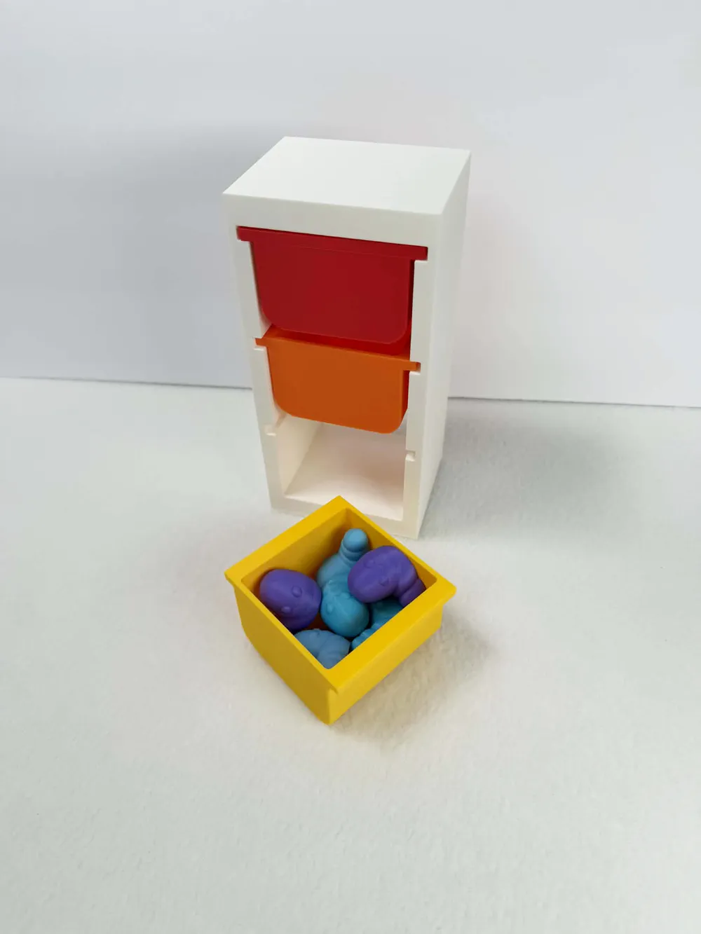 Mini Ikea Trofast (Book Nook) - Free 3D Print Model - MakerWorld