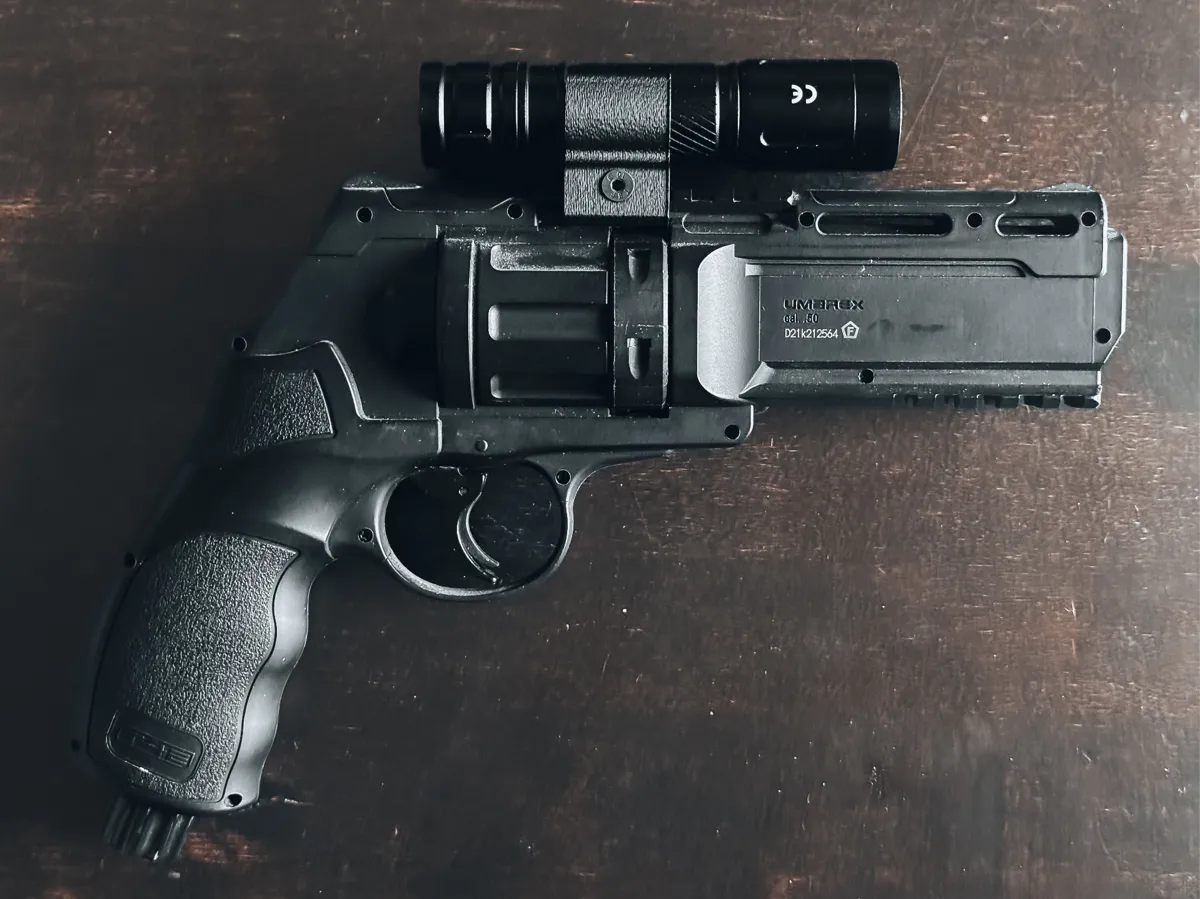 Picatinny Flashlight Holder (two-piece) - Free 3D Print Model - MakerWorld