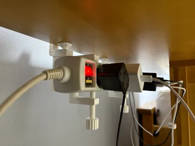 Power strip holder Angled by Sandholm85 - MakerWorld