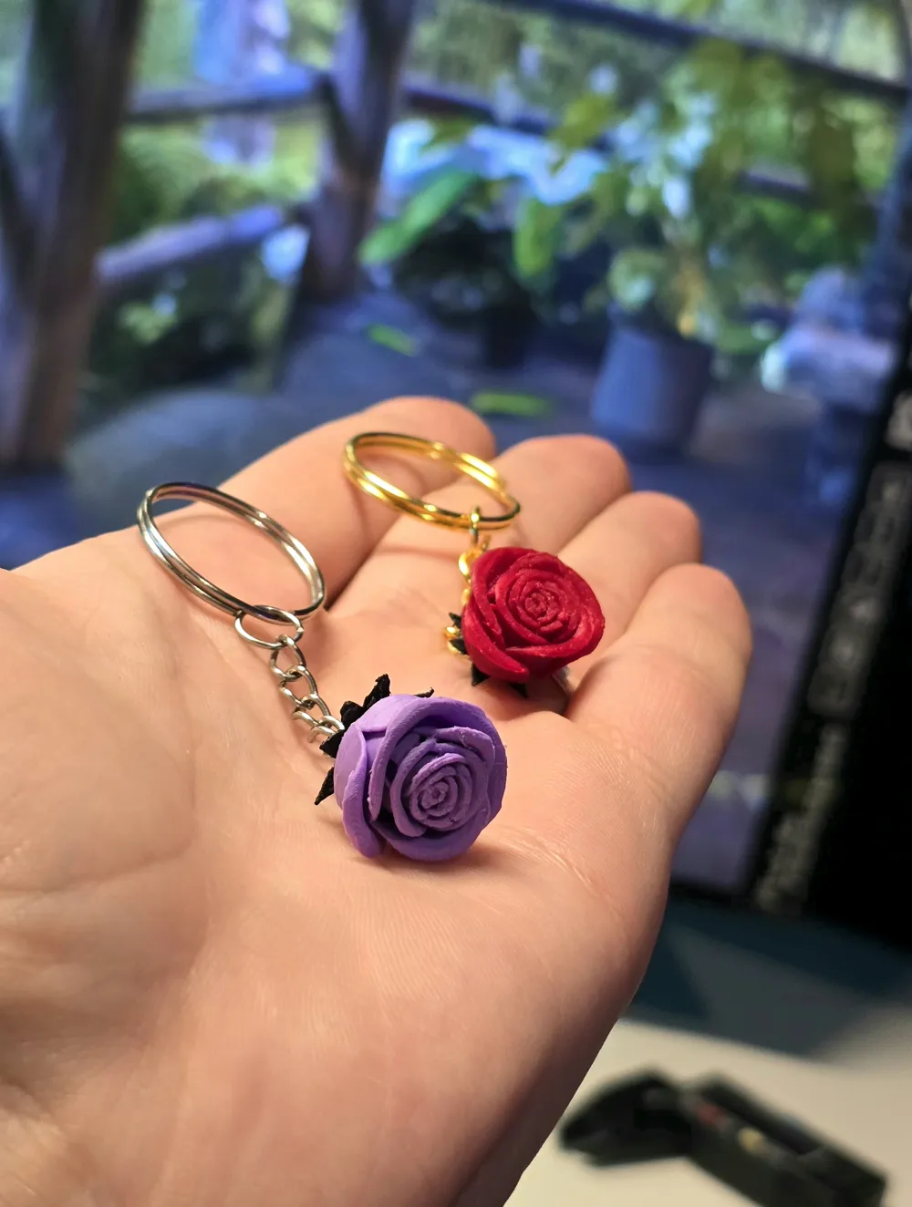Rose Keychain - Perfect Gift for Valentine's Day! - Free 3D Print Model ...