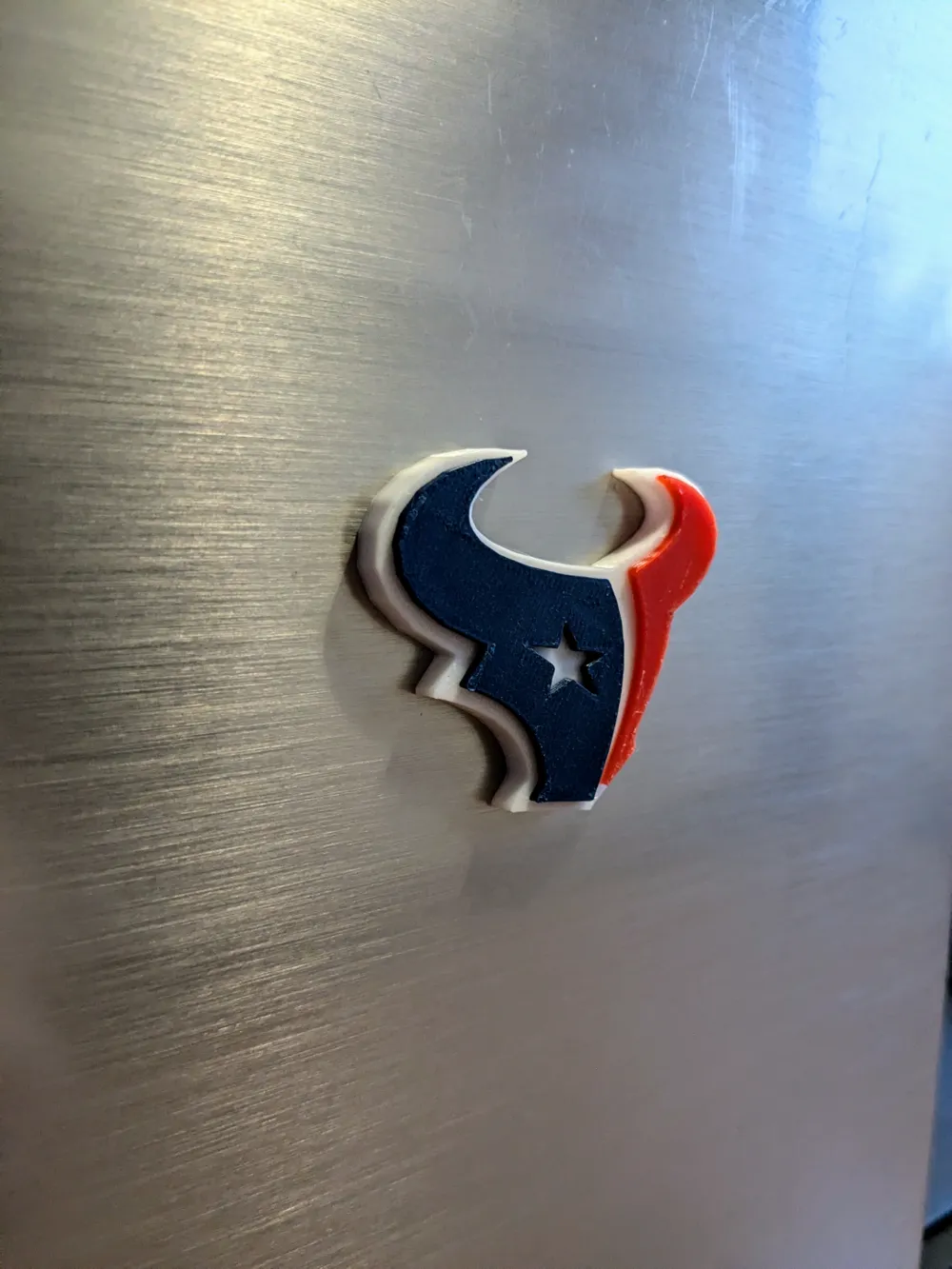 Houston Texans - Embossed Fridge Magnet - Free 3D Print Model - MakerWorld