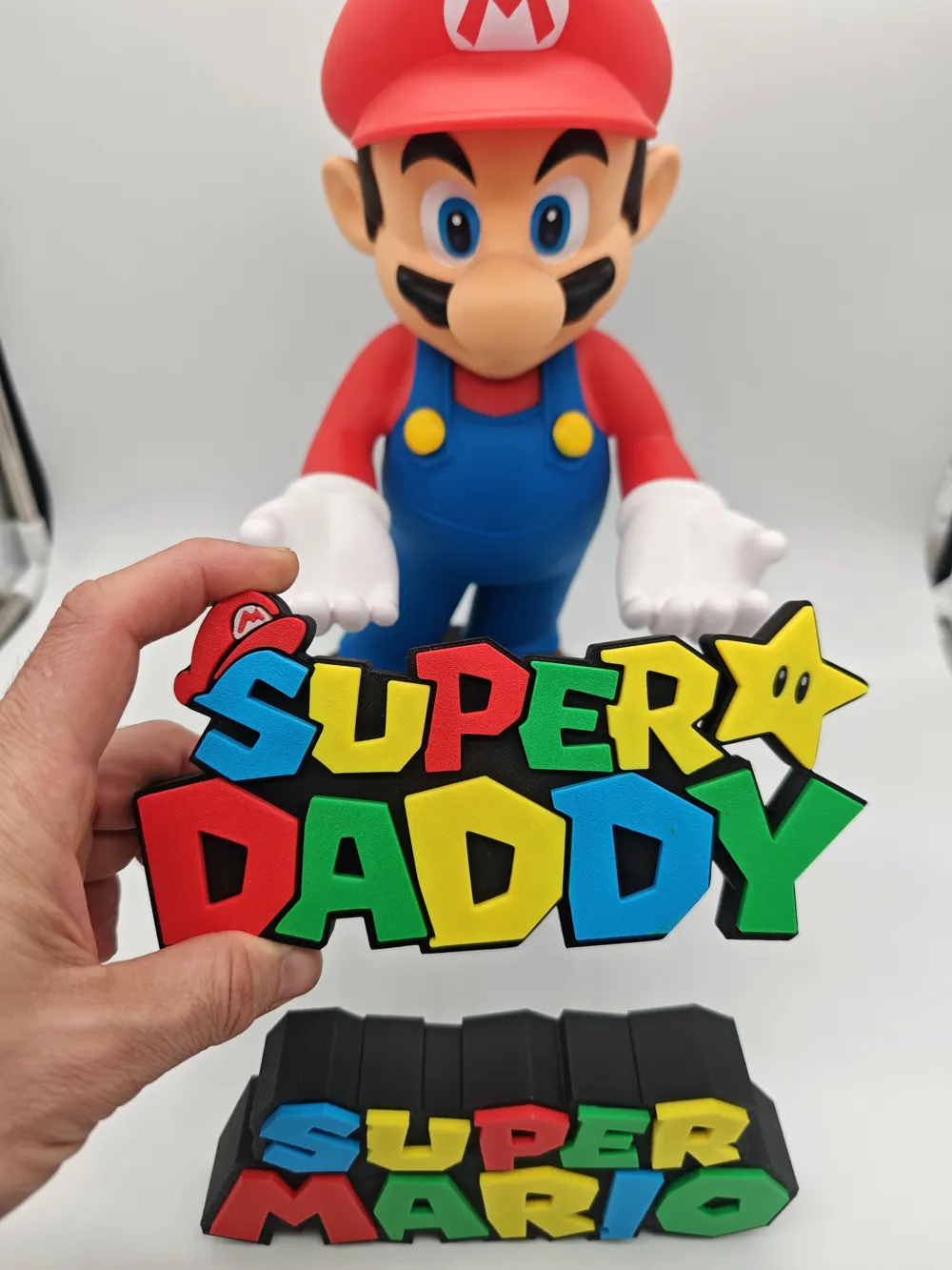 Super Mario Sign/Logo (NO AMS/AMS) - Free 3D Print Model - MakerWorld