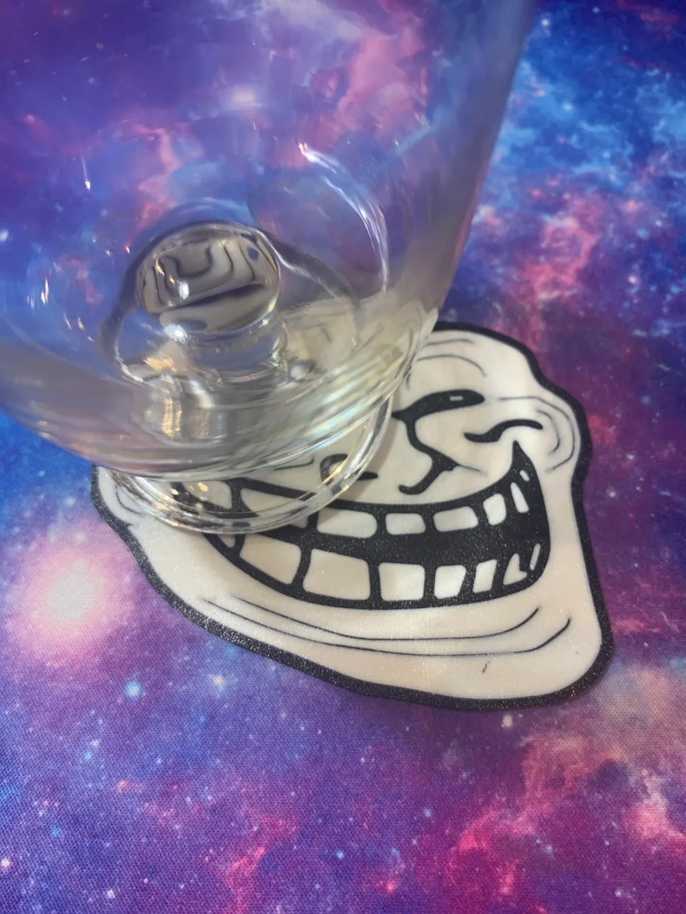 Troll MEME Coaster or Keychain!!! - Free 3D Print Model - MakerWorld
