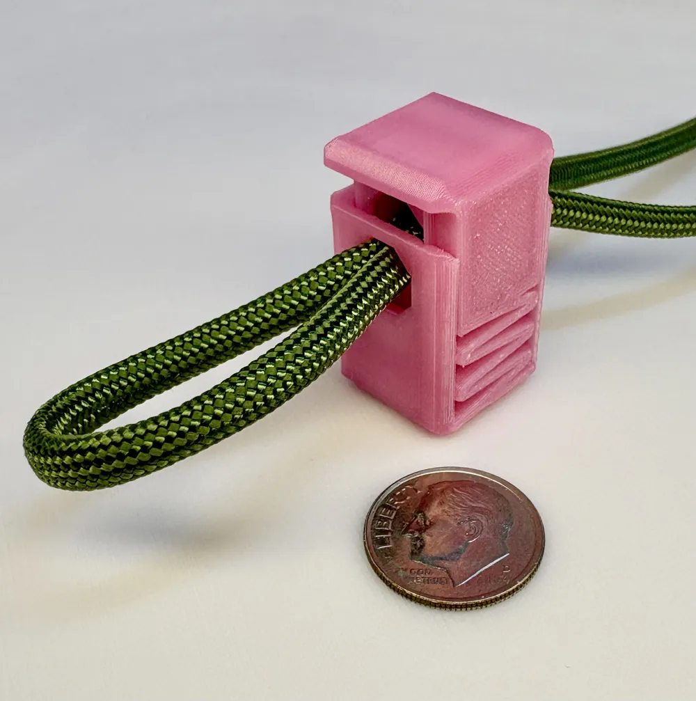 Cord Stop / Lock - Print in Place - 3D Spring - Free 3D Print Model ...