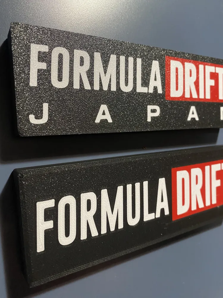 FORMULA DRIFT LIGHTBOX WALL SIGN - Free 3D Print Model - MakerWorld