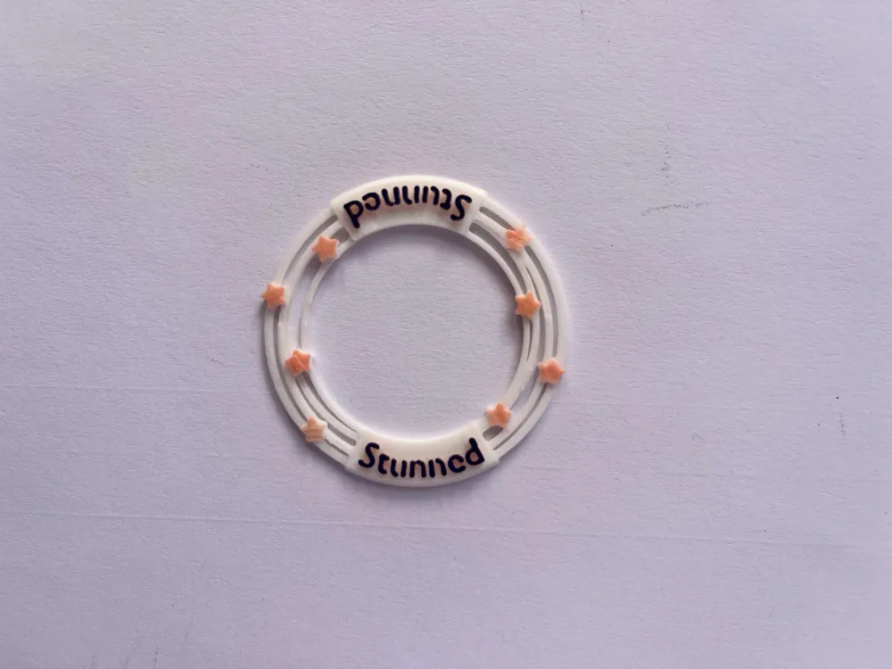 Stylized D&D Condition Rings - Volume 02 - Free 3D Print Model - MakerWorld