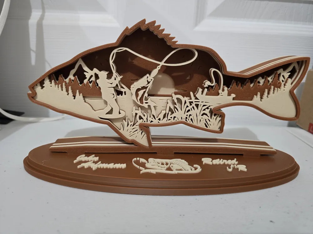 The "Weekend Hook'R" Shadow Box 3D Conversion - Free 3D Print Model ...