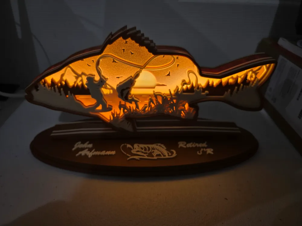 The "Weekend Hook'R" Shadow Box 3D Conversion - Free 3D Print Model ...