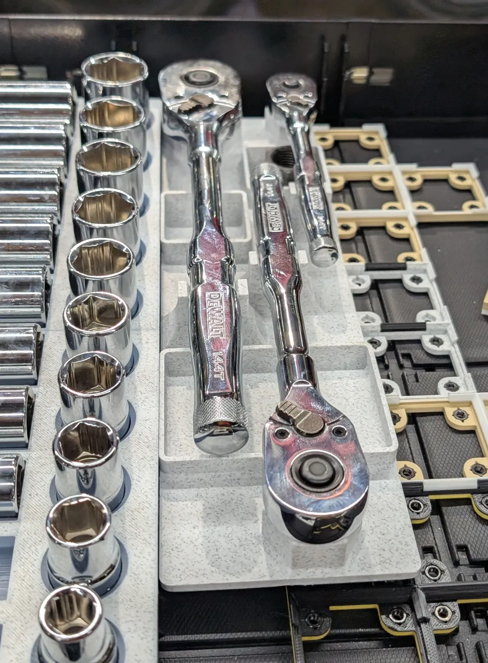 Universal Socket Wrench Holder - Gridfinity - Free 3D Print Model ...