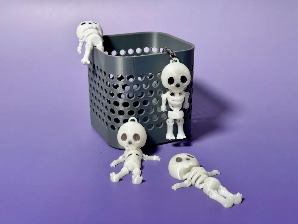 Flexi Skeleton – Fun and Spooky Articulated Fidget - Free 3D Print ...
