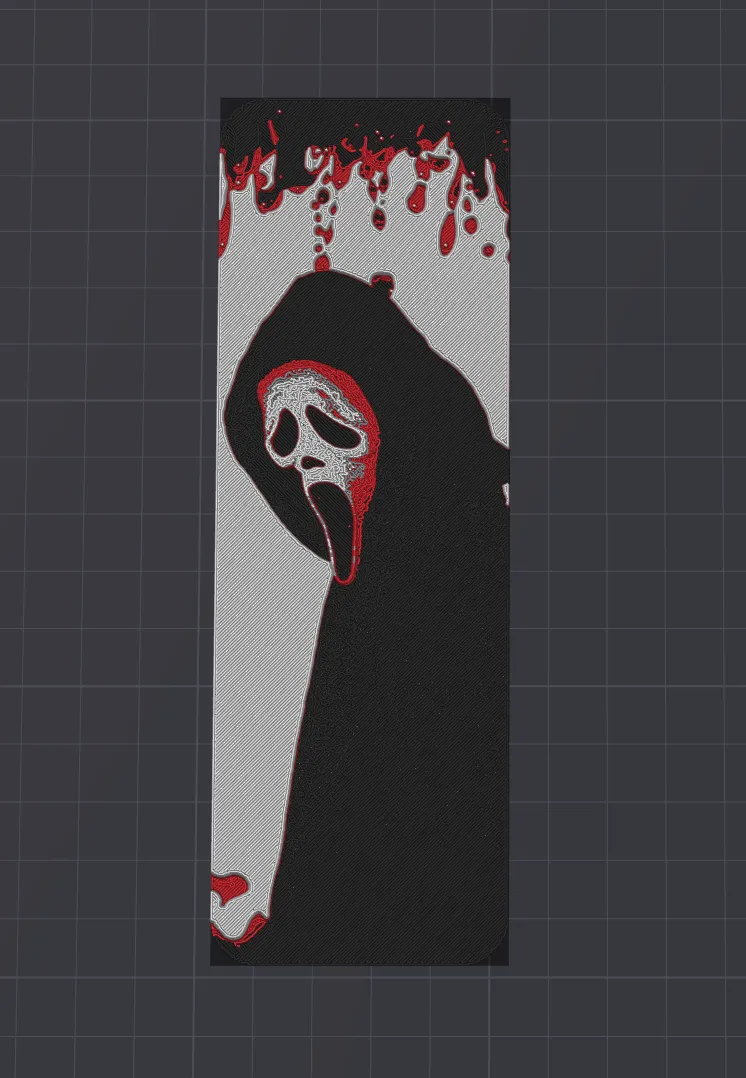 Ghostface Bookmark (Hueforge) NO AMS NEEDED by dreadfulzz MakerWorld ...
