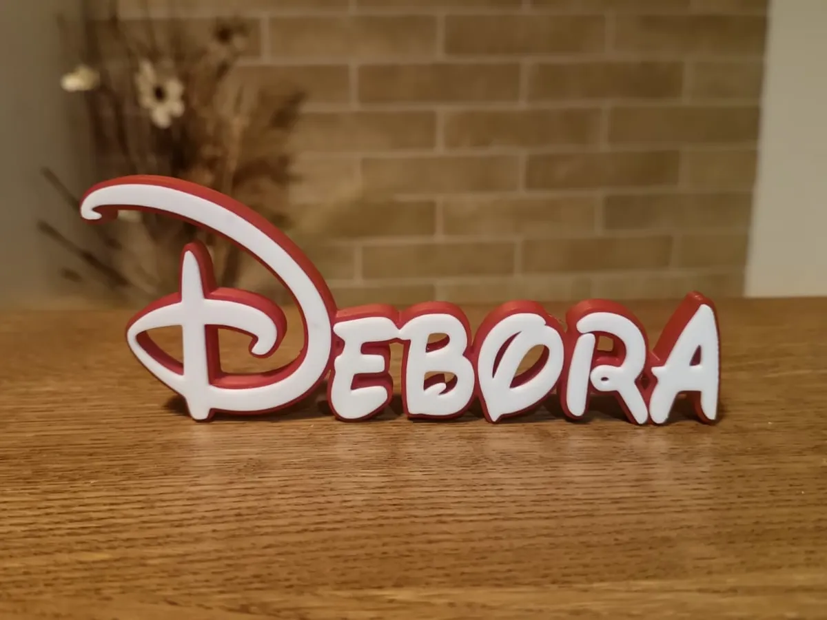 Disney Name Sign Debora - Free 3D Print Model - MakerWorld