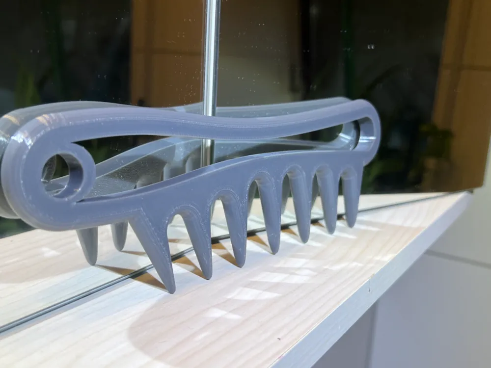 Curl Comb - Free 3D Print Model - MakerWorld