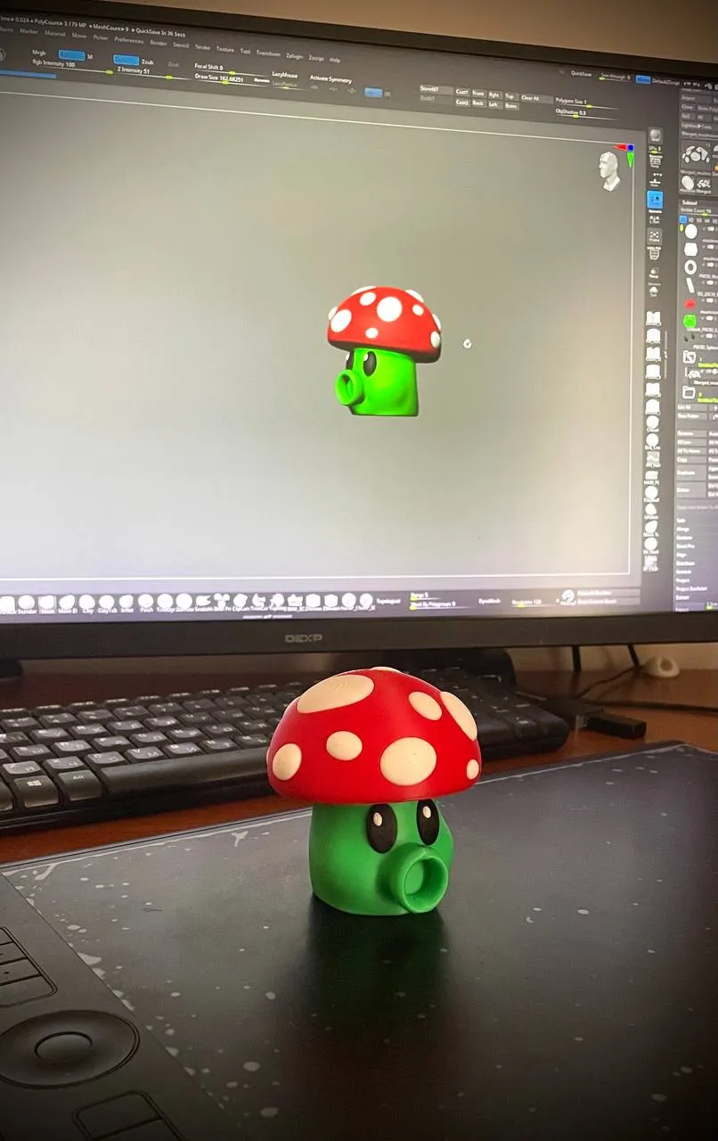 Mushroom Plants VS Zombies - Free 3D Print Model - MakerWorld