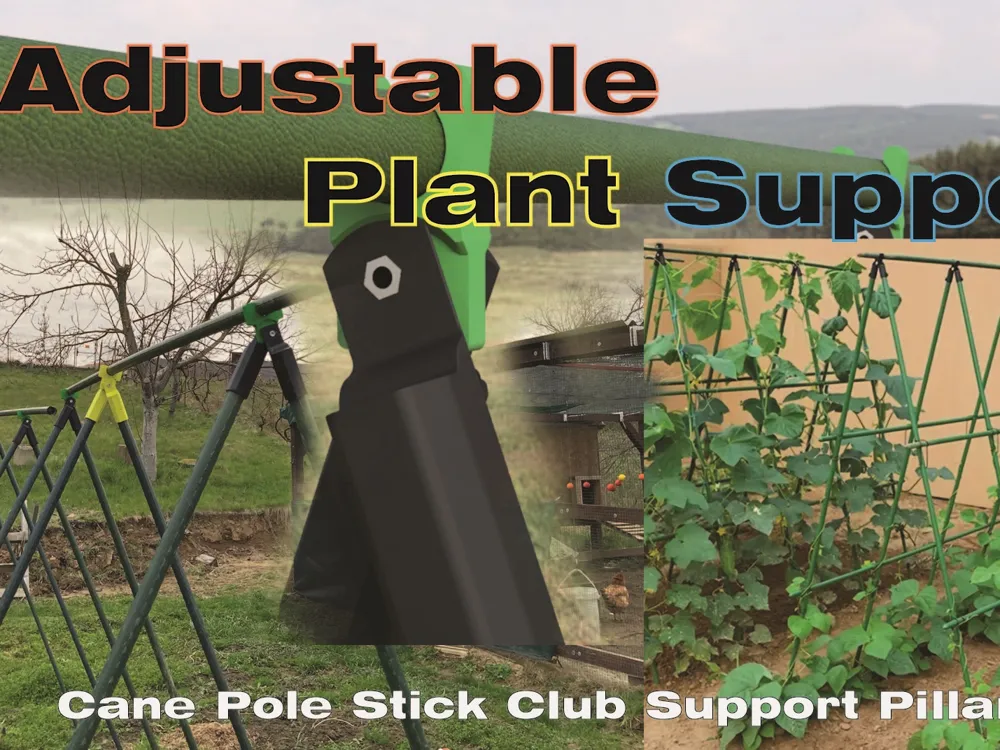 Adjustable plant support (tent constuction) by Marko3D MakerWorld: Download Free 3D Models