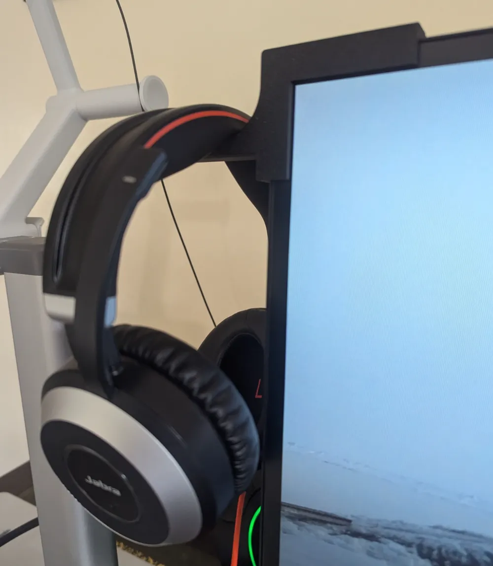 Monitor Headphone Holder/Mount - Multiple Sizes by TheAllegededEngineer ...