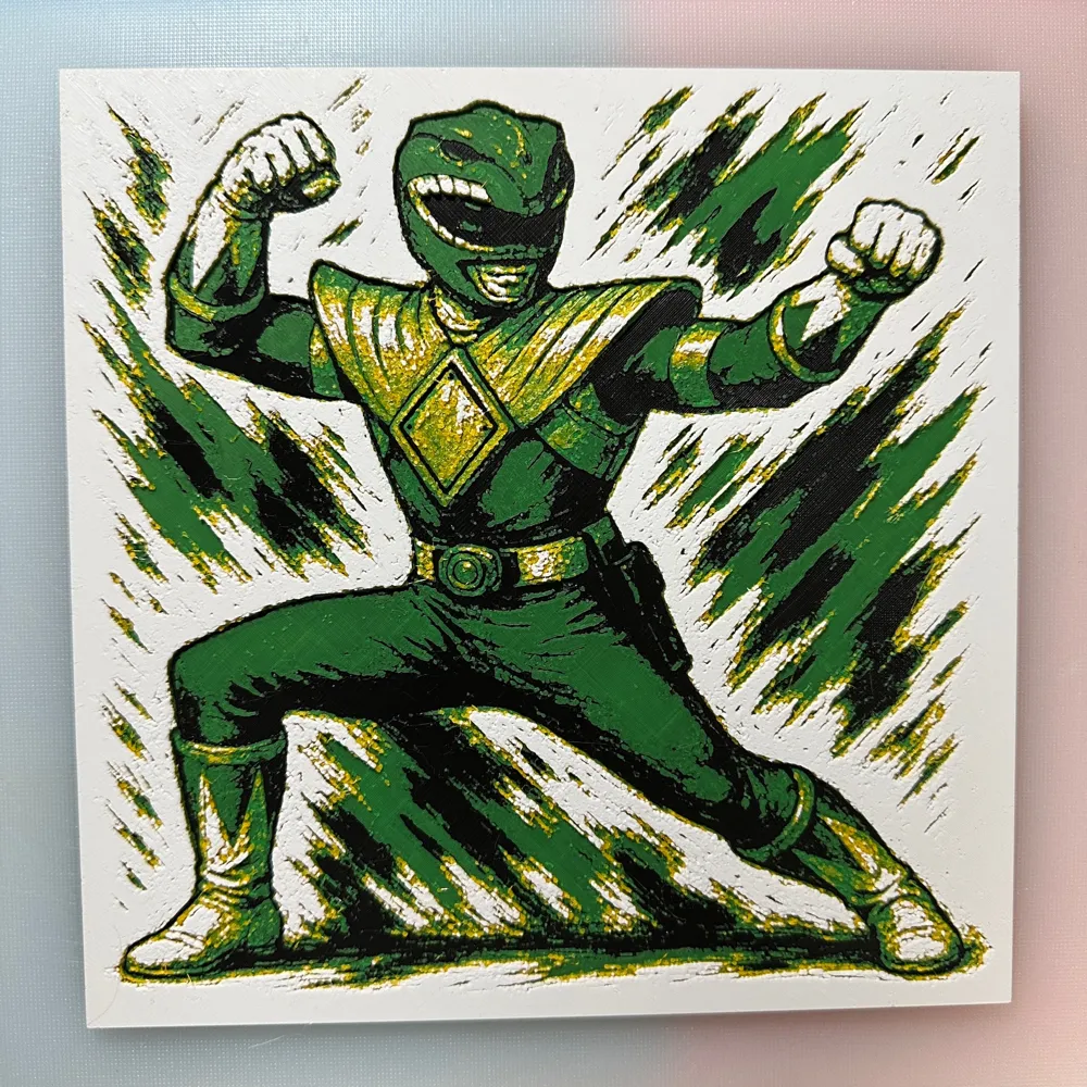 Green Power Ranger - Free 3D Print Model - MakerWorld