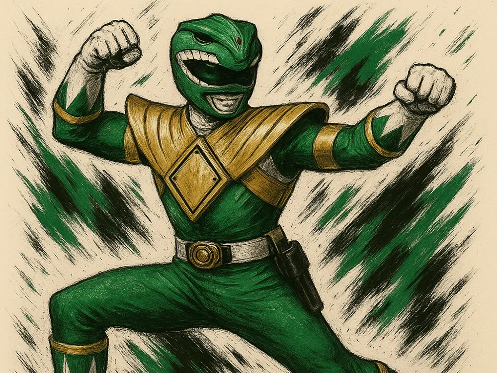 Green Power Ranger - Free 3D Print Model - MakerWorld