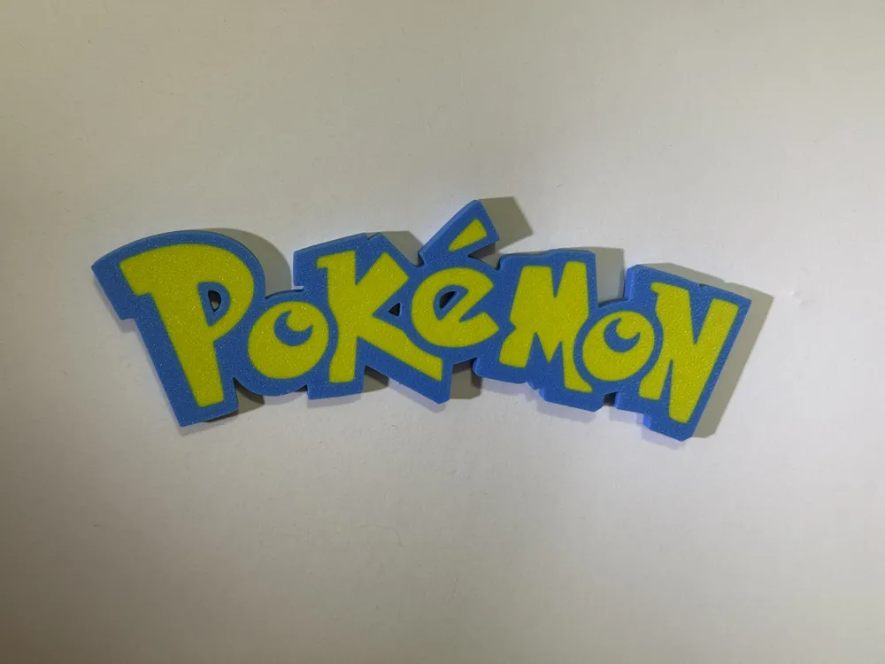 Pokémon Logo Text | Schild | Fan Art Display Modell – Kostenloses 3D ...