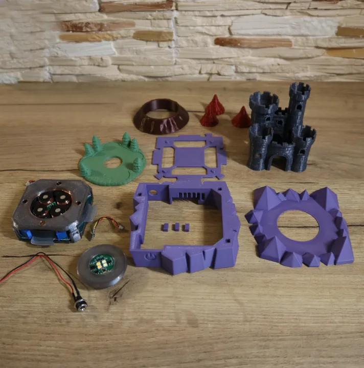 Levitation Castle (Magnetic Levitation Kit) - Free 3D Print Model ...