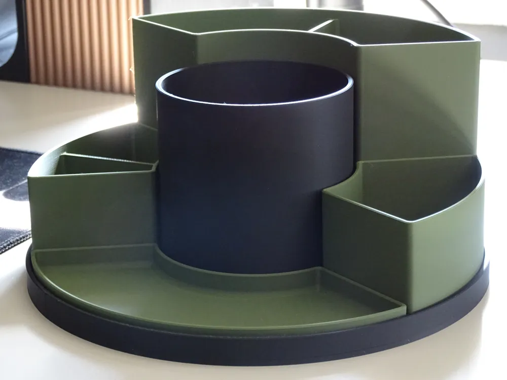 Round Desk Organizer - Free 3D Print Model - MakerWorld