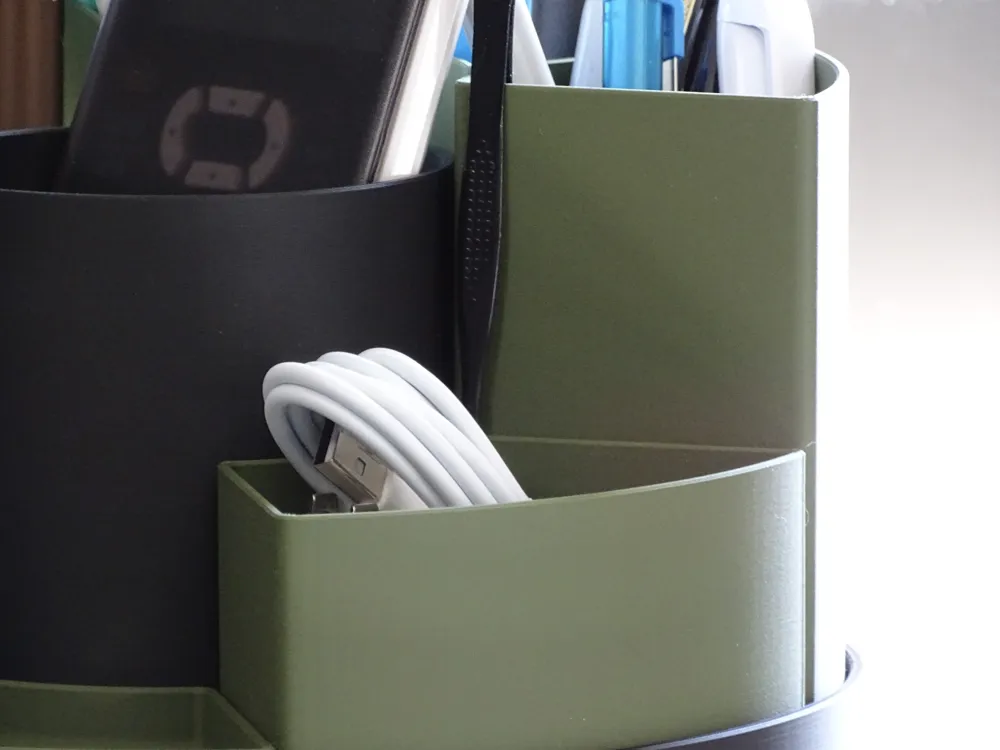 Round Desk Organizer - Free 3D Print Model - MakerWorld