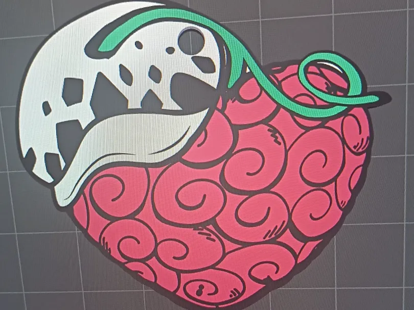 LAW ONE PIECE KEYCHAIN HAT+FRUIT - Free 3D Print Model - MakerWorld