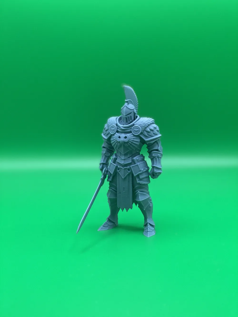 Knight Medieval Statue Miniature - Free 3D Print Model - MakerWorld
