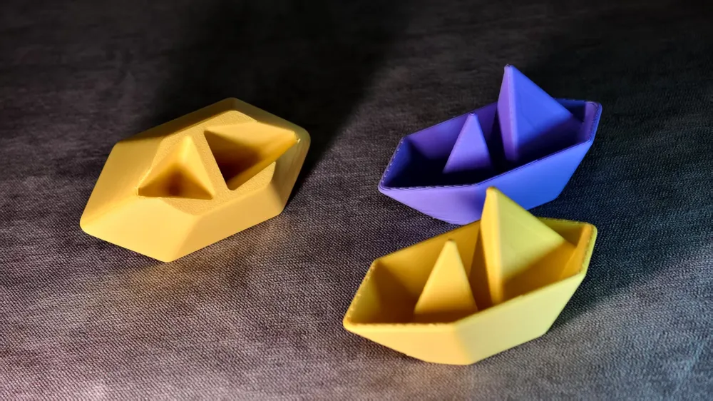 Childhood Origami Boat, Floats, 40-minute fast print, no supports ...