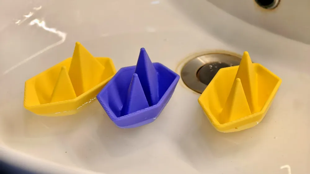 Childhood Origami Boat, Floats, 40-minute fast print, no supports ...