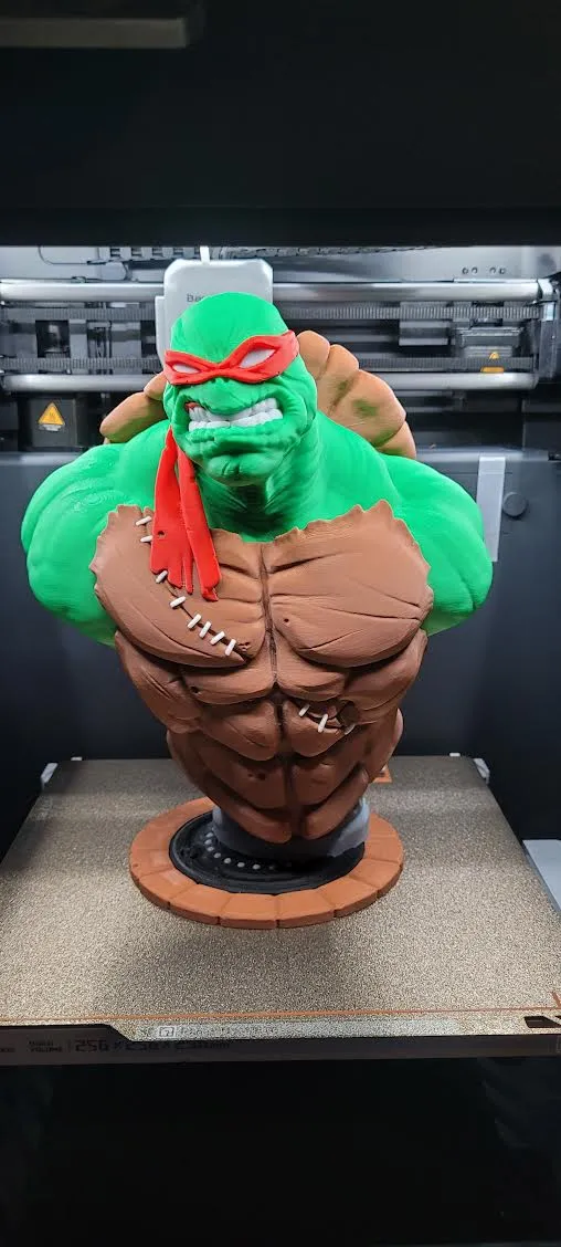 TMNT Bust (EASTMAN) MultiColor Remixed by DKAY MakerWorld: Download ...