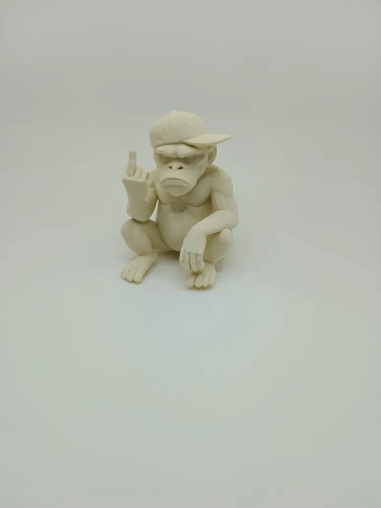 The Cheeky Monkey – Cool & Provocative Middle Finger by Go3D MakerWorld ...