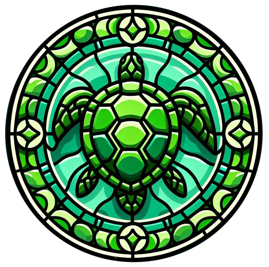 Stained Glass Sea Turtle by DoctorOfLegend - MakerWorld
