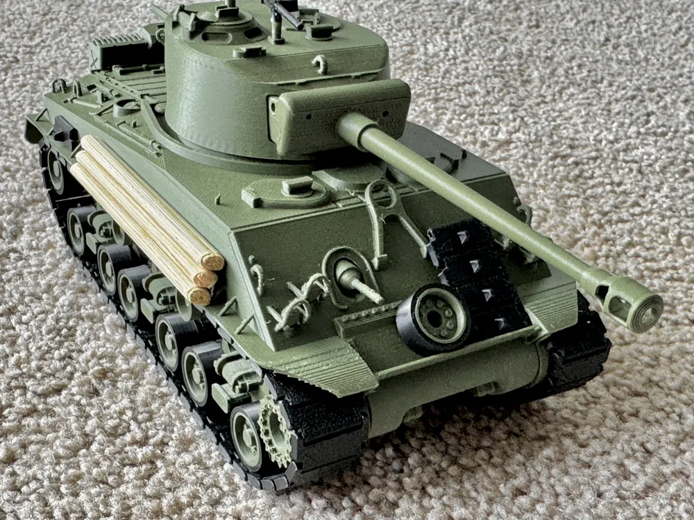M4A3E8 Sherman FURY Medium Tank USA 1:35 Scale - Free 3D Print Model ...