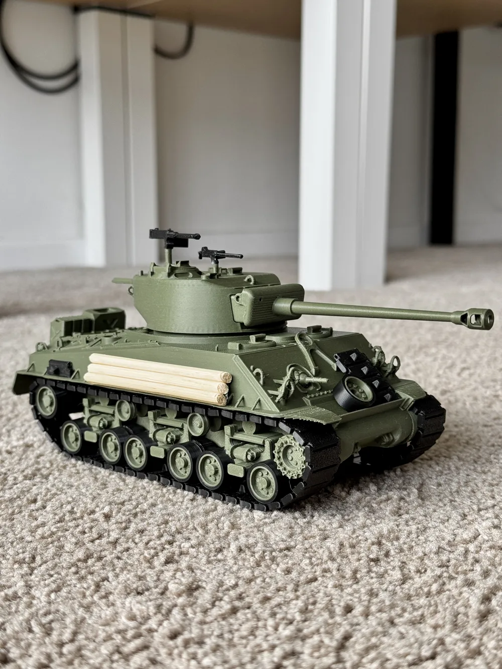 M4A3E8 Sherman FURY Medium Tank USA 1:35 Scale - Free 3D Print Model ...