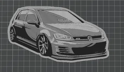 Golf mk7 GTI , GTD hueforge by HunterABCZ - MakerWorld