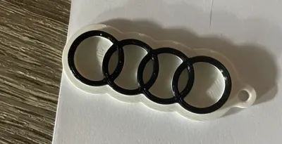 Rounded Audi Keychain by Square3D - MakerWorld