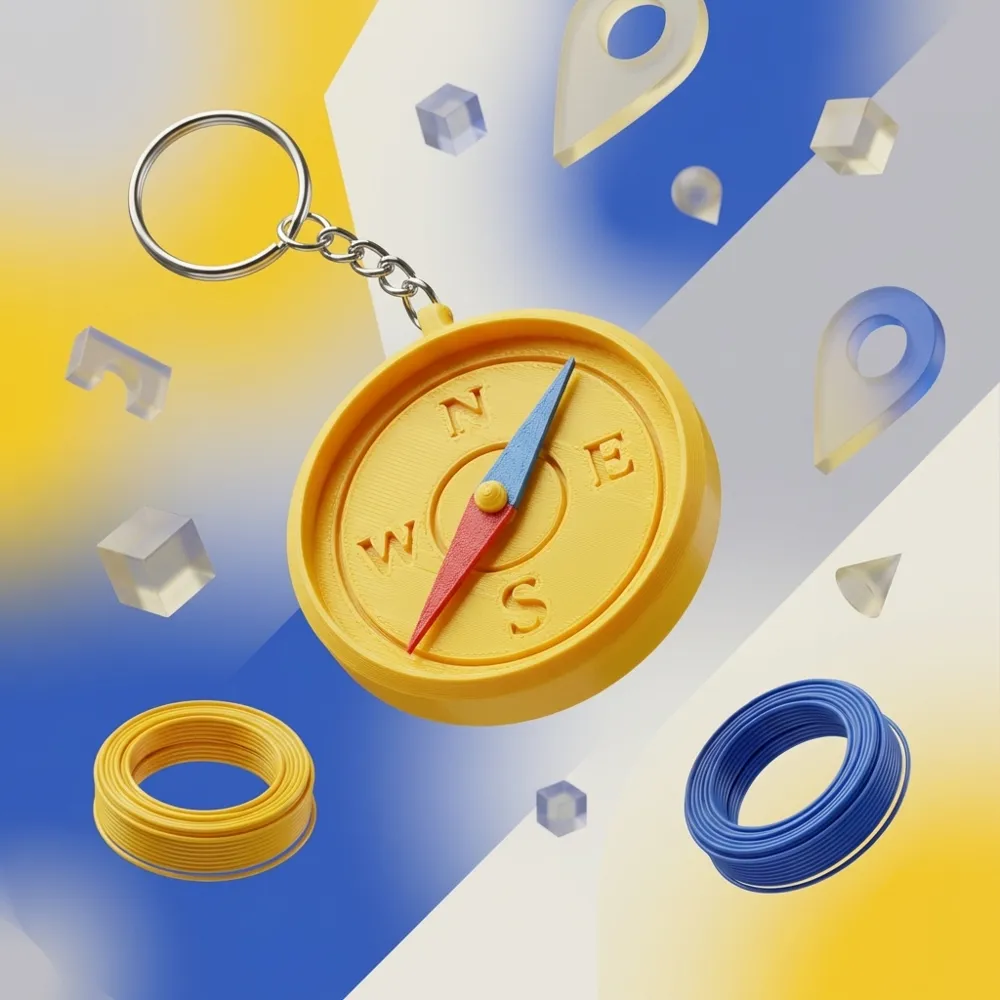 Model Compass with Spinning Needle! - Free 3D Print Model - MakerWorld