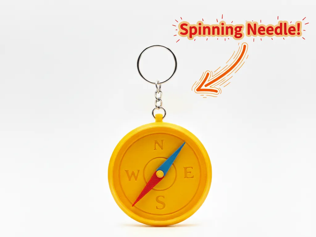 Model Compass with Spinning Needle! - Free 3D Print Model - MakerWorld