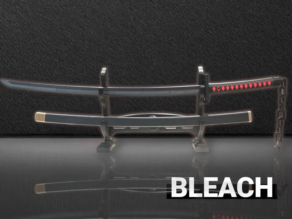 [FullBlade]BLEACH Kurosaki Ichigo's Tensa Zangetsu - Free 3D Print ...