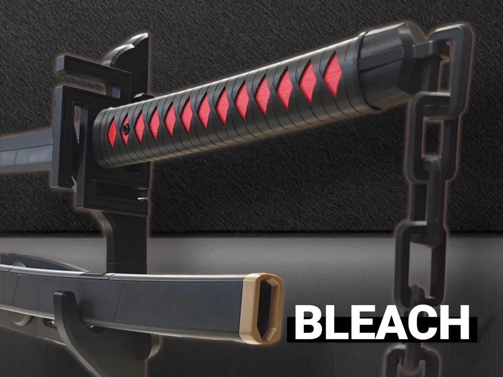 [FullBlade]BLEACH Kurosaki Ichigo's Tensa Zangetsu - Free 3D Print ...