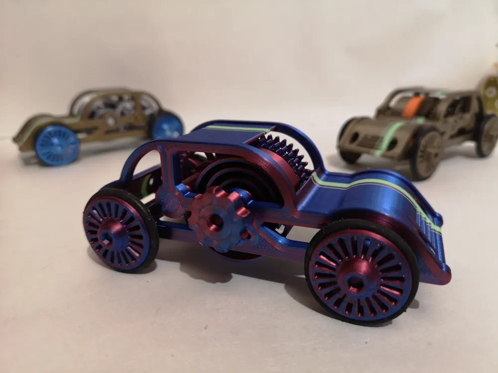 Simple spring car - 100% 3D by AD-Concept MakerWorld: Download Free 3D ...