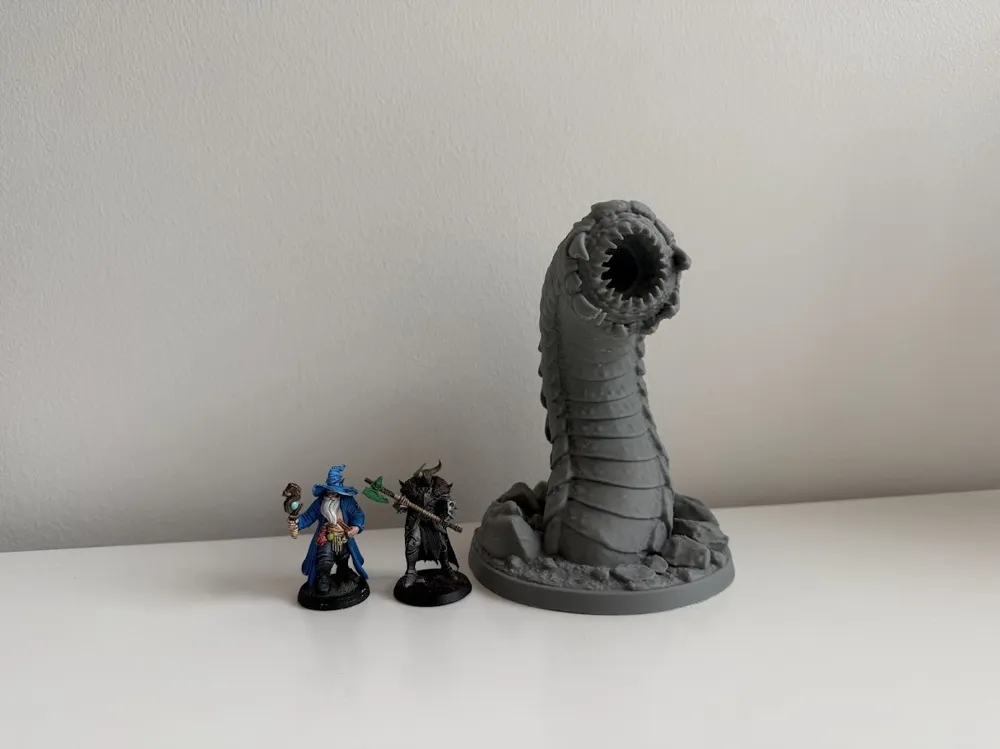PURPLE WORM - Legendary DND Monster - Free 3D Print Model - MakerWorld