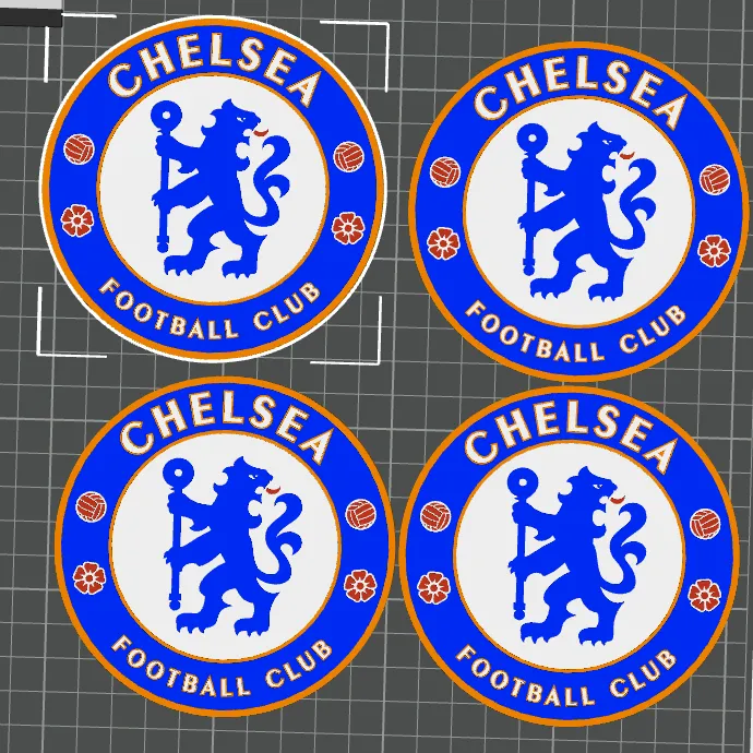 Chelsea FC Coaster Set - Free 3D Print Model - MakerWorld