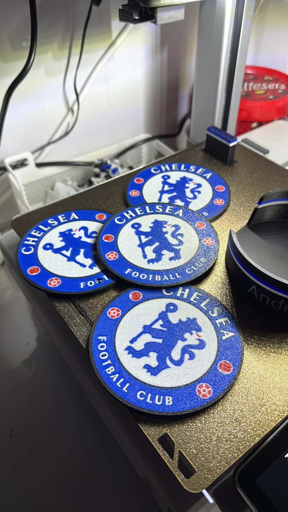 Chelsea FC Coaster Set - Free 3D Print Model - MakerWorld