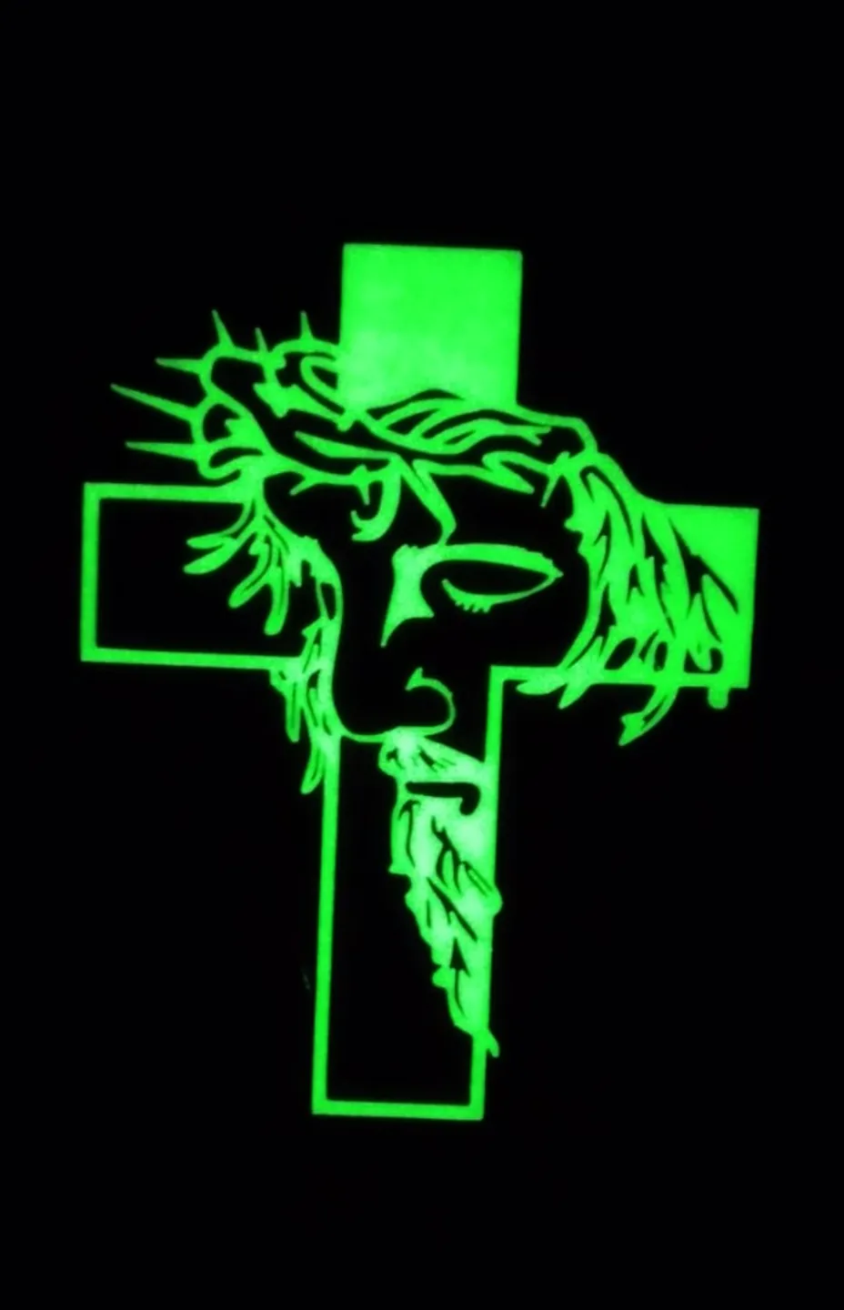 Jesus in Cross - Line art silhouette decor / Glow by 3D Pixel Design ...