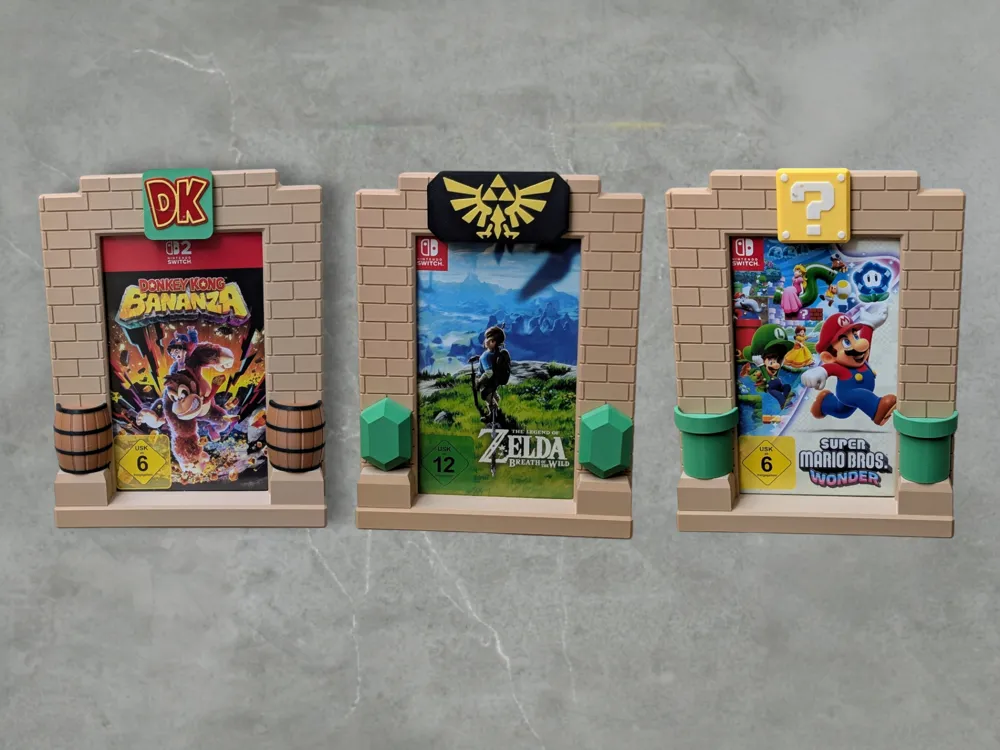 Nintendo Switch Game Wall Frame - Free 3D Print Model - MakerWorld