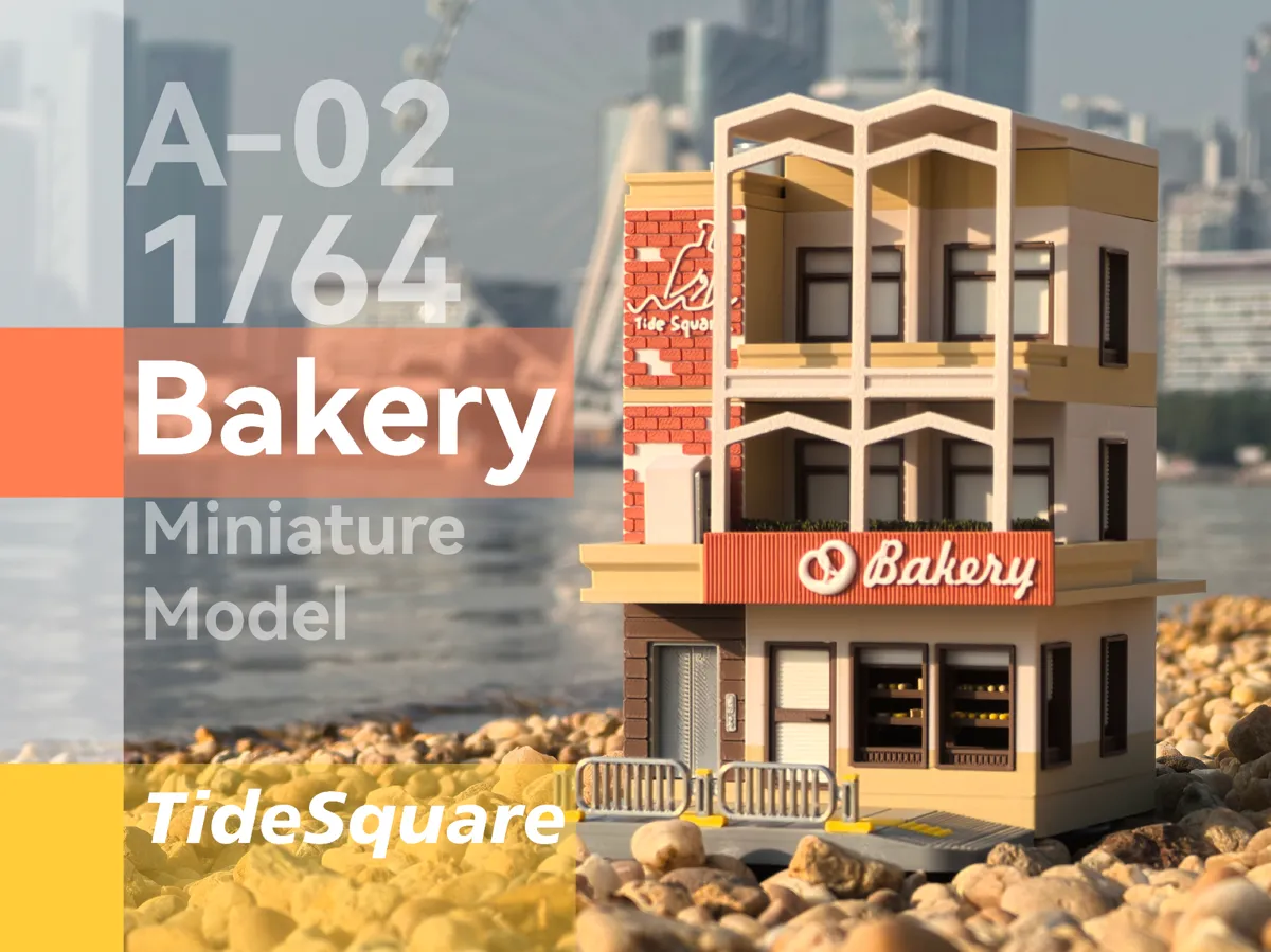 TideSquare-Bakery 1/64 Miniature Model by LimeStar MakerWorld: Download ...